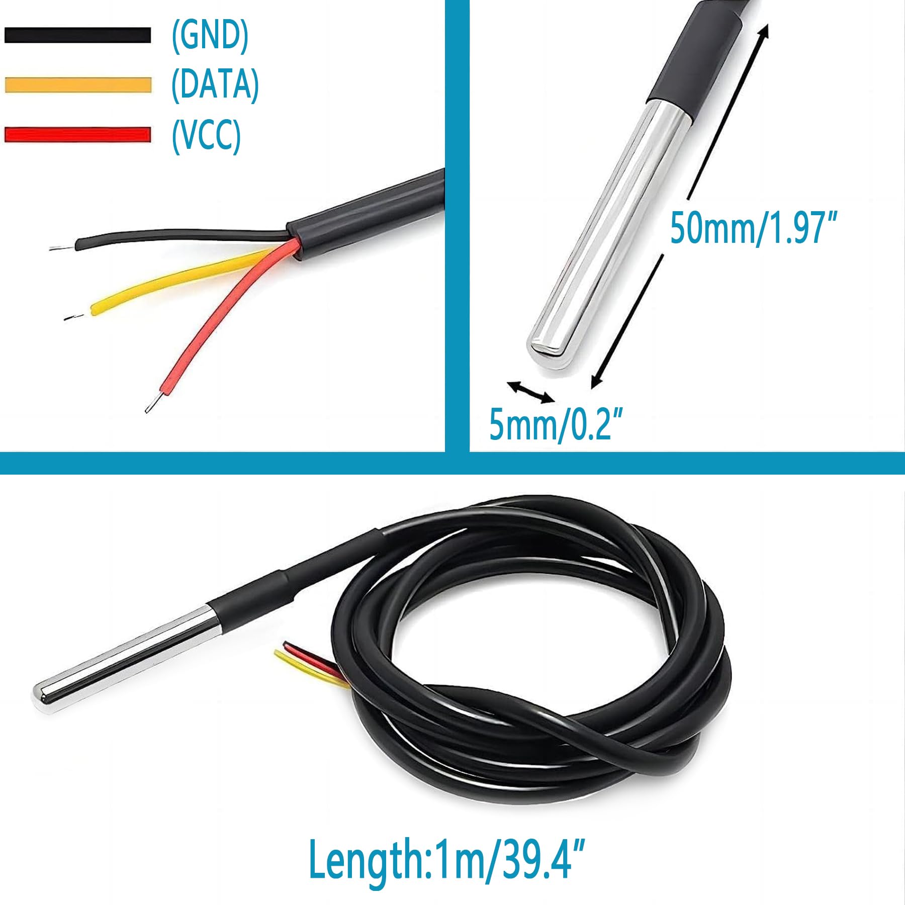 Snapklik.com : Minidodoca DS18B20 Temperature Sensor Module Kit