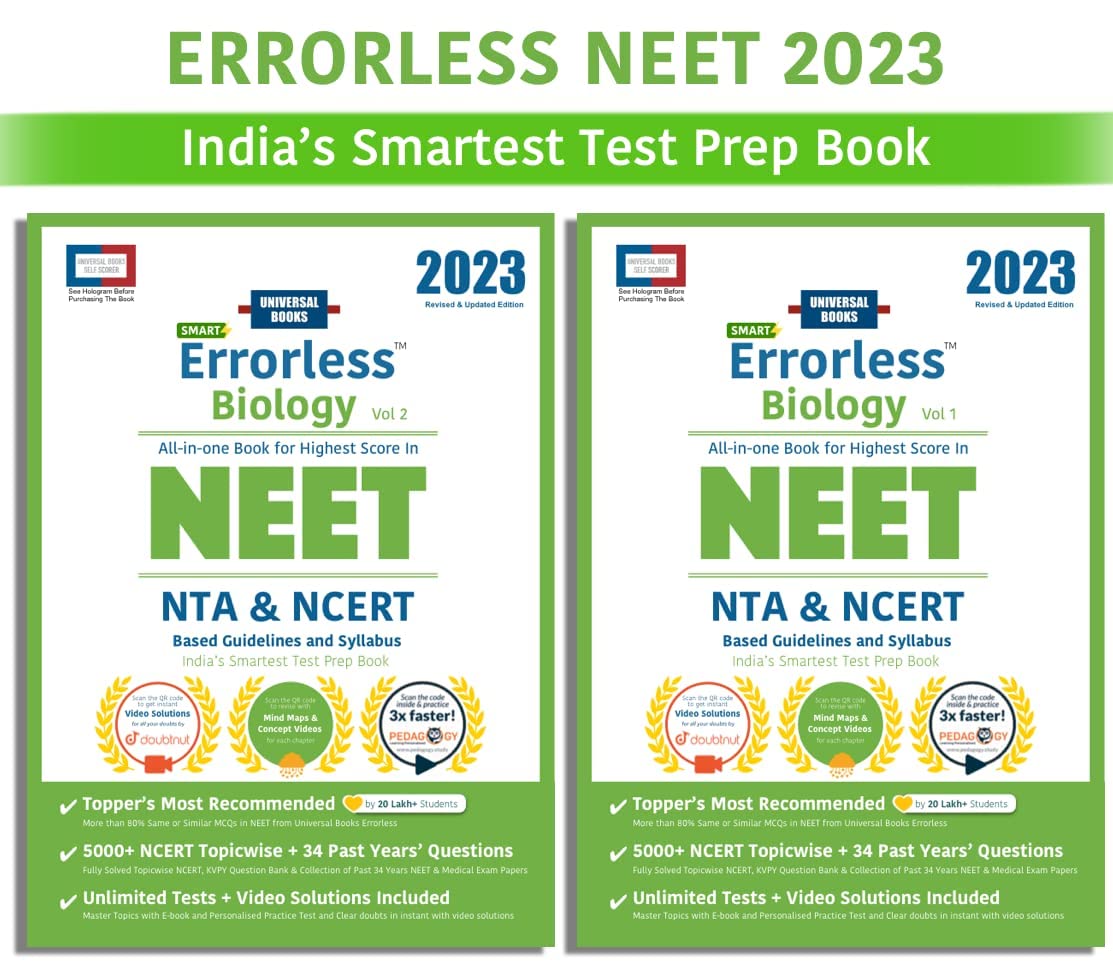 "Errorless Biology NEET 2021 (Vol 1 & 2) - NTA & NCERT Based By ...