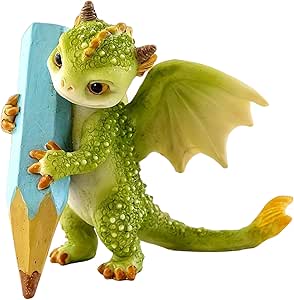 Amazon.com : ESiiFuu Mini Resin Dragons, 2.6x2.2x4.7 Inch Dragon ...