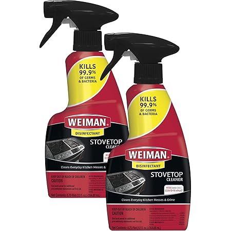 Amazon.com: Weiman Ceramic and Glass Cooktop Cleaner - 10 Ounce - Stove ...