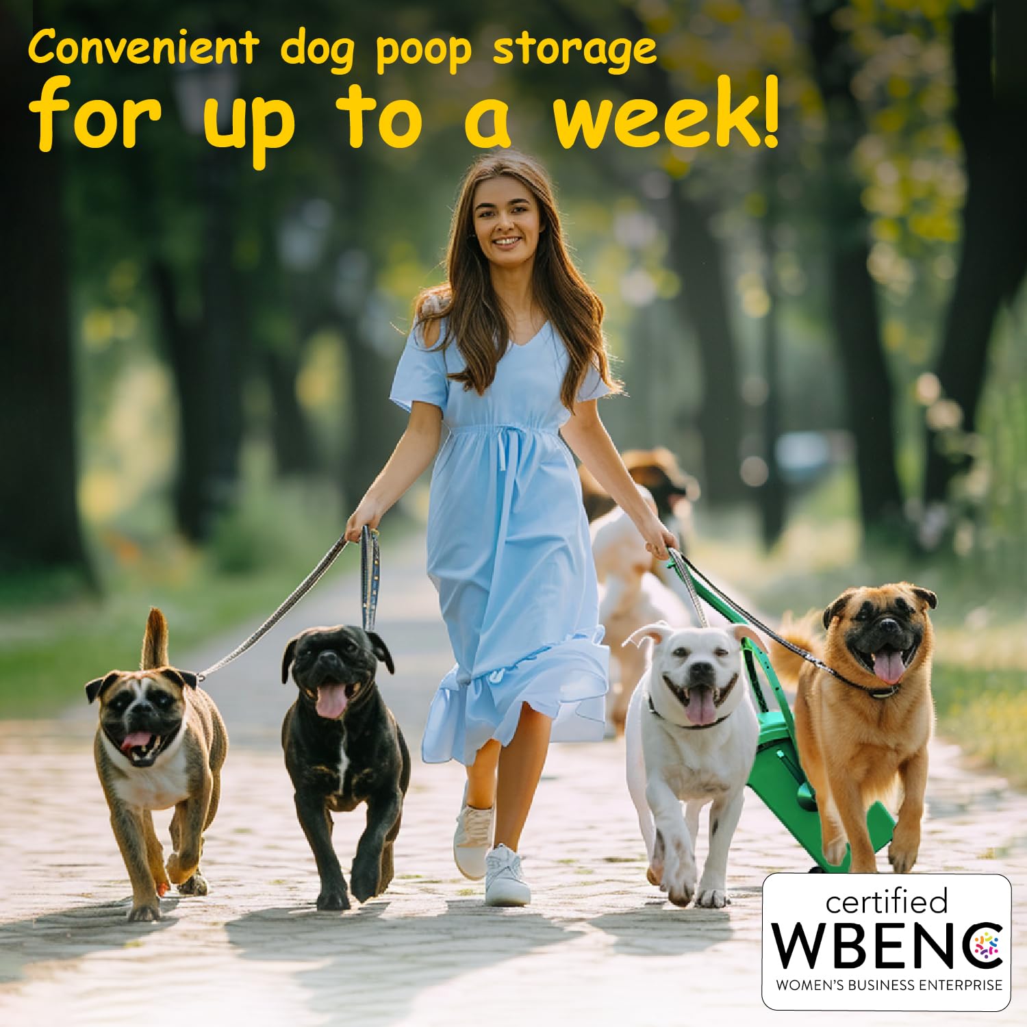 PooPail - Tall with Wheels, 2-in-1 Backyard Dog Poop Solution, Pooper ...