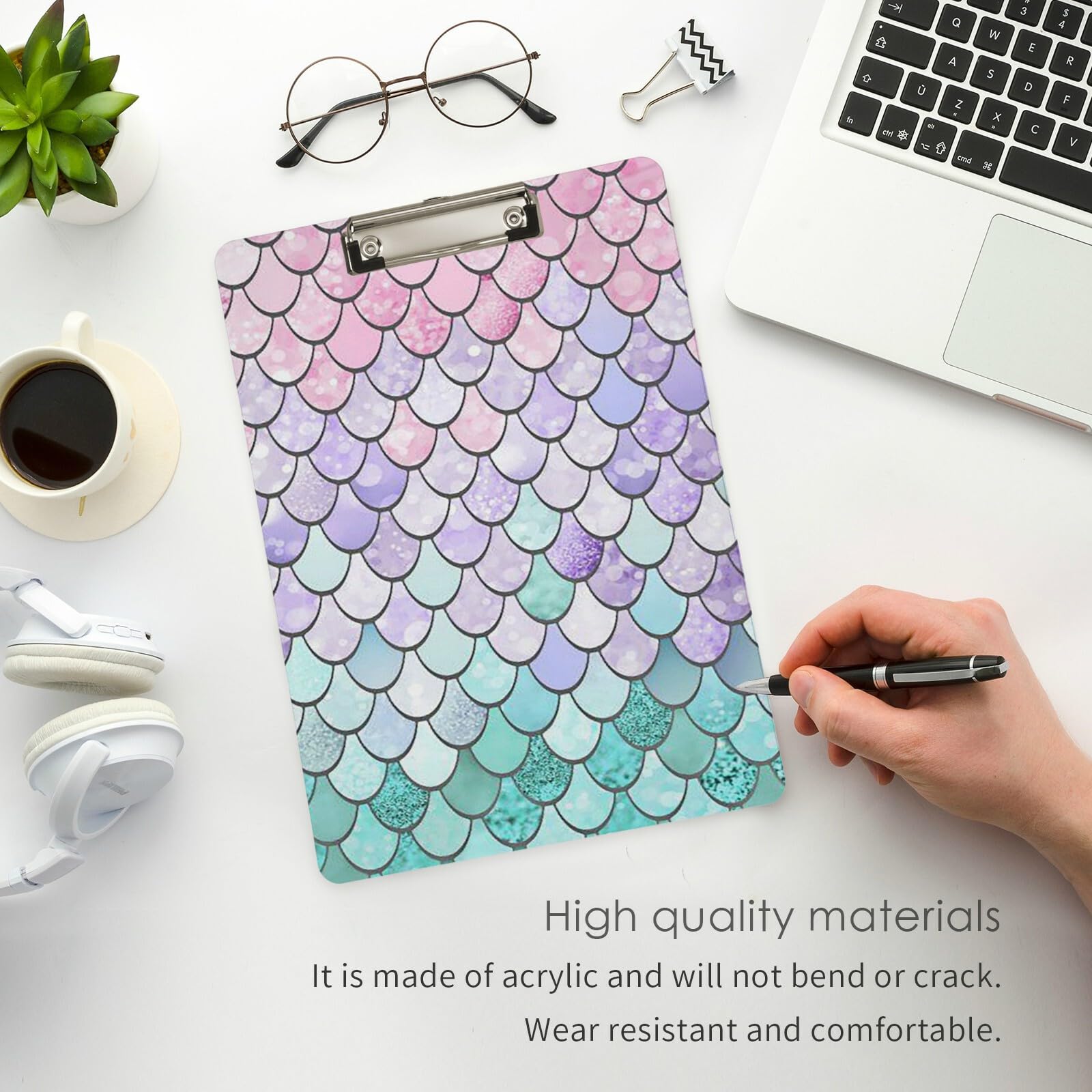 Snapklik.com : Mermaid Scale Clipboard,Fashion Design Letter Size ...