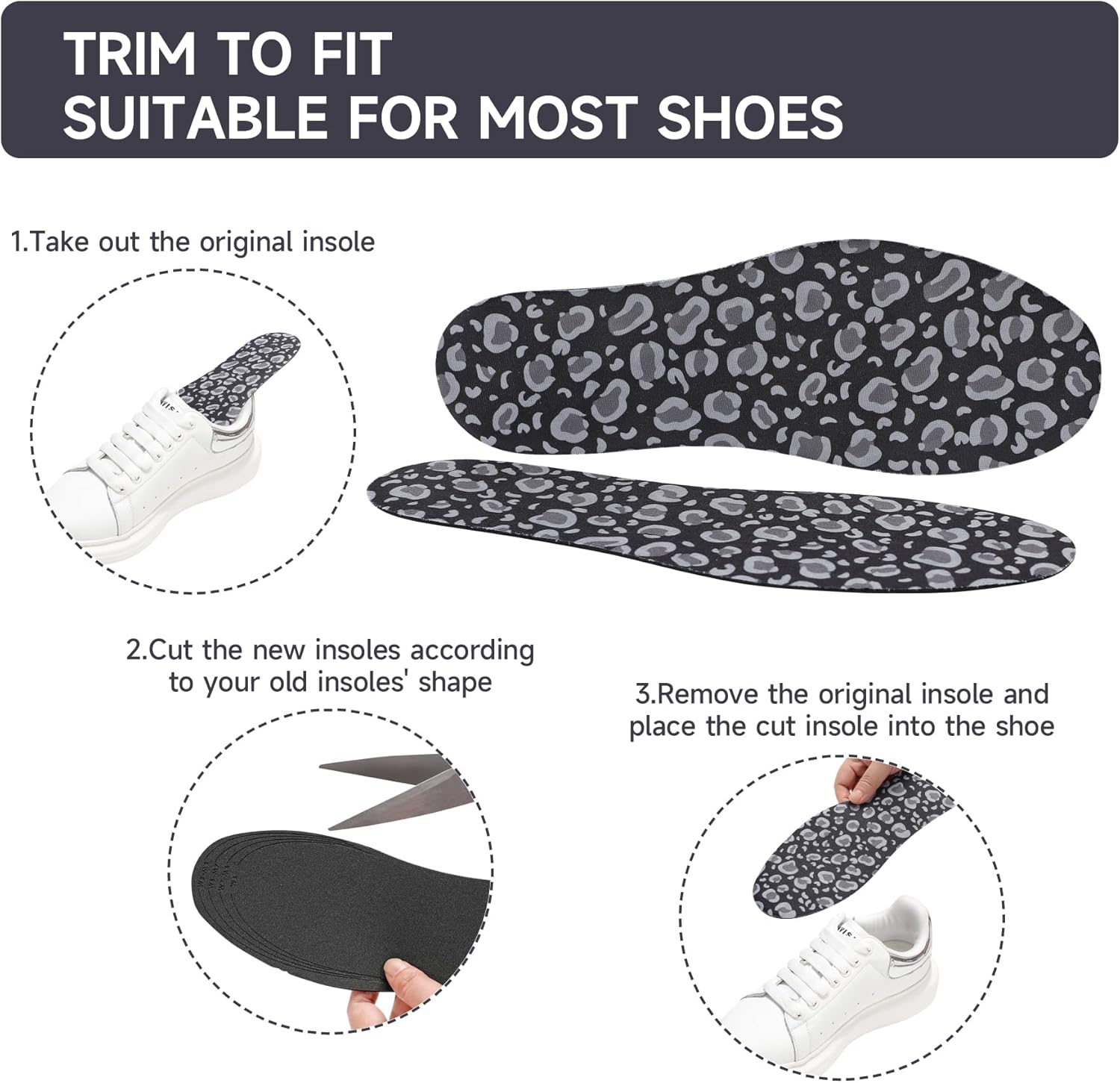 Shoe Insoles Women Thin Insoles Barefoot Insoles for Men No Show Socks ...