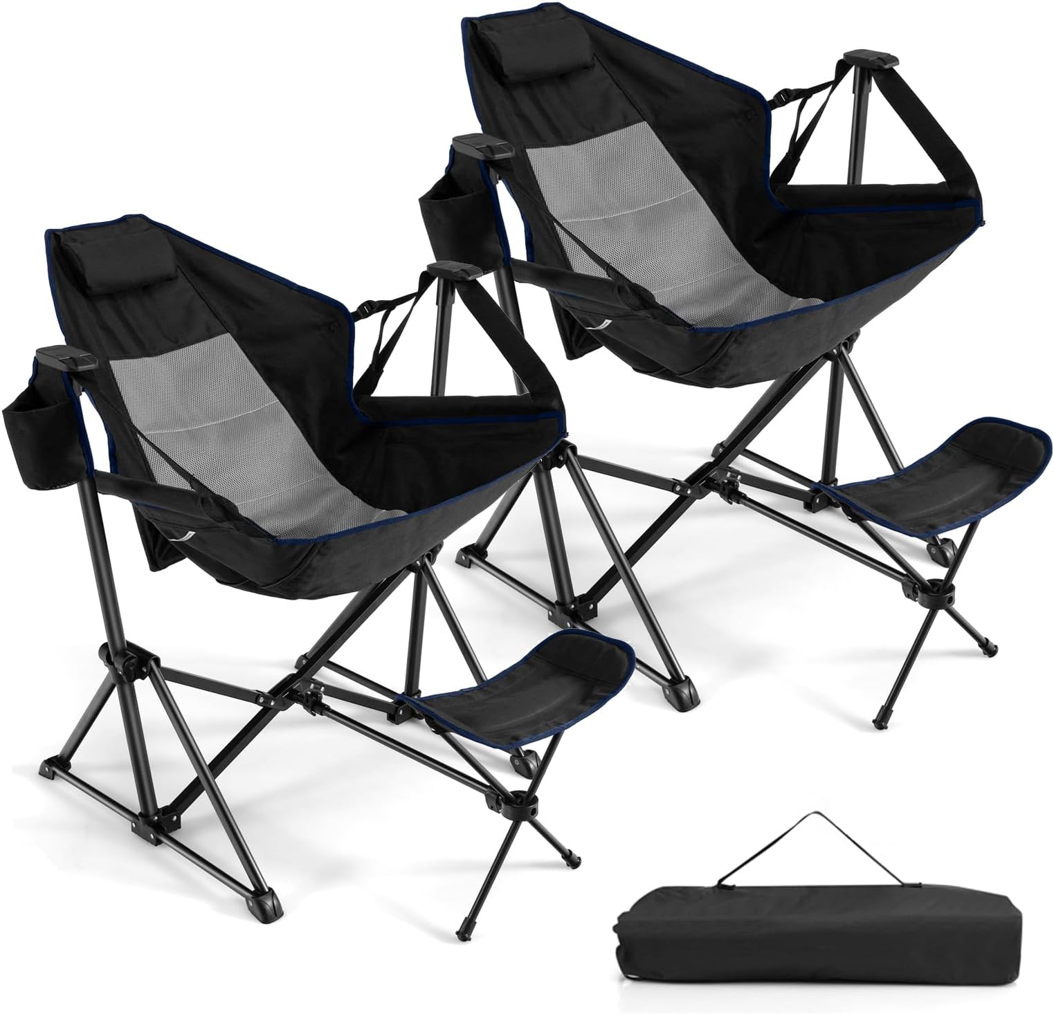 Amazon.com: Tangkula Hammock Camping Chair, Portable Camp Chair with ...