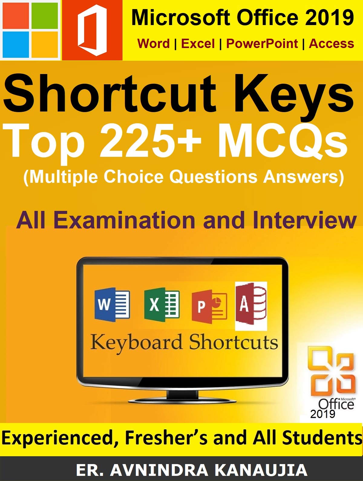 Microsoft Office Shortcut Key Top 225 Multiple Choice Questions Answers ...