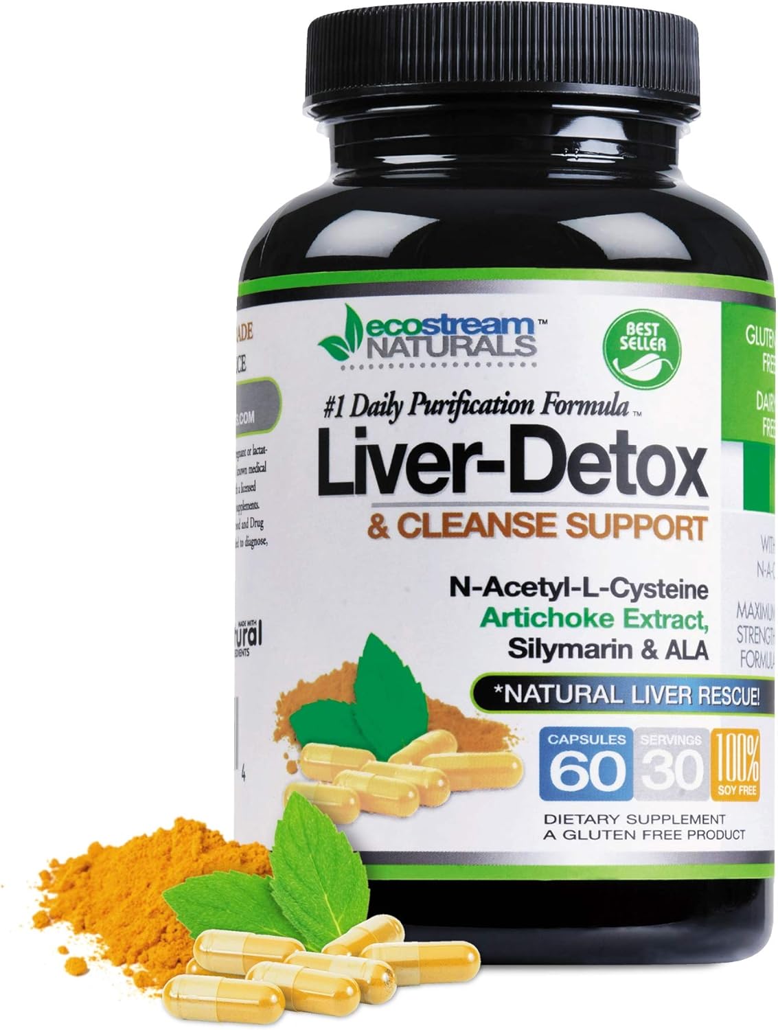 Amazon.com: Liver Cleanse Detox by Ecostream Naturals - Vital Advanced ...