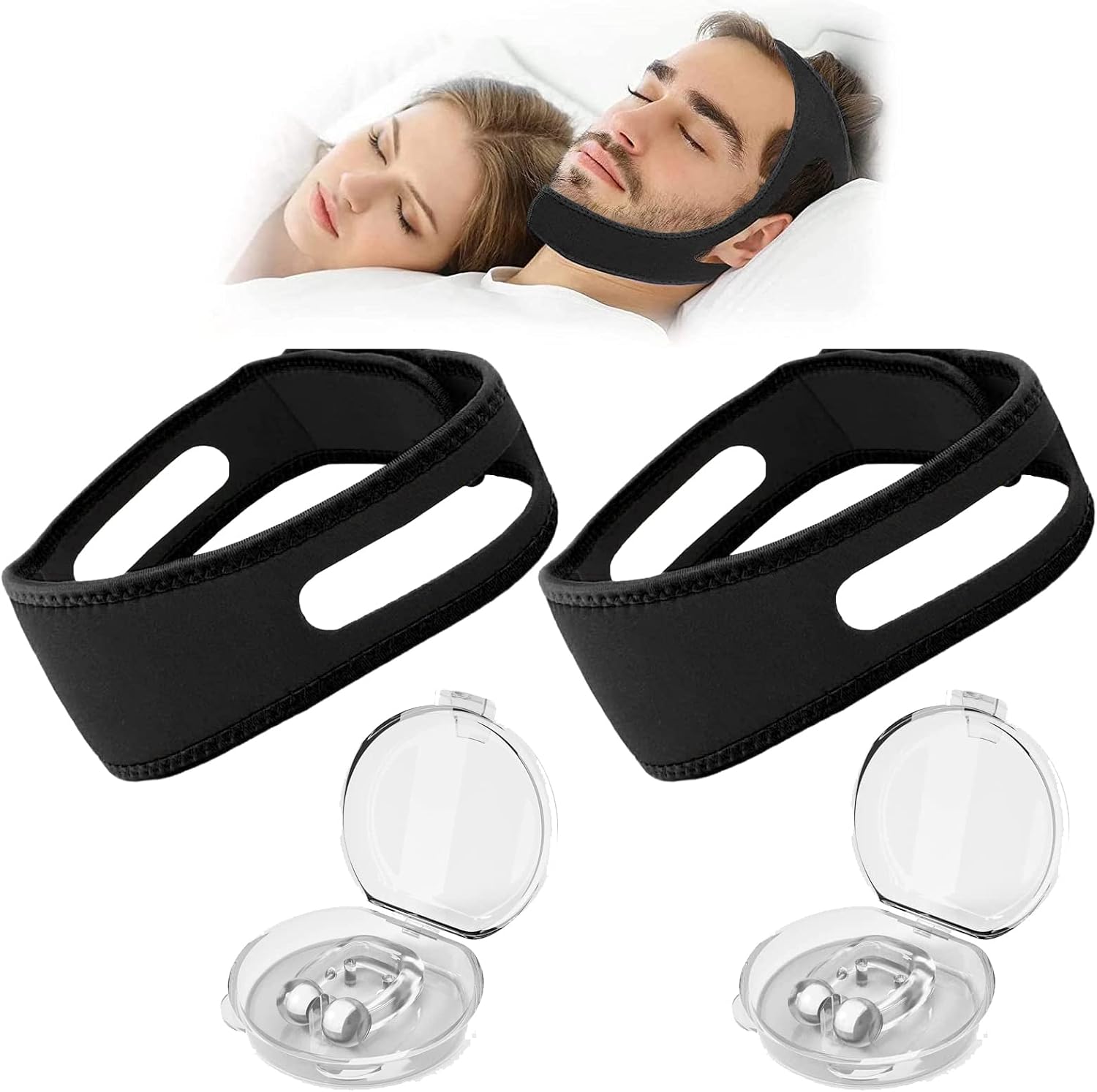 Mentonniere Anti Ronflement 2pcs Anti Ronflement MentonnièRe Livré Avec ...