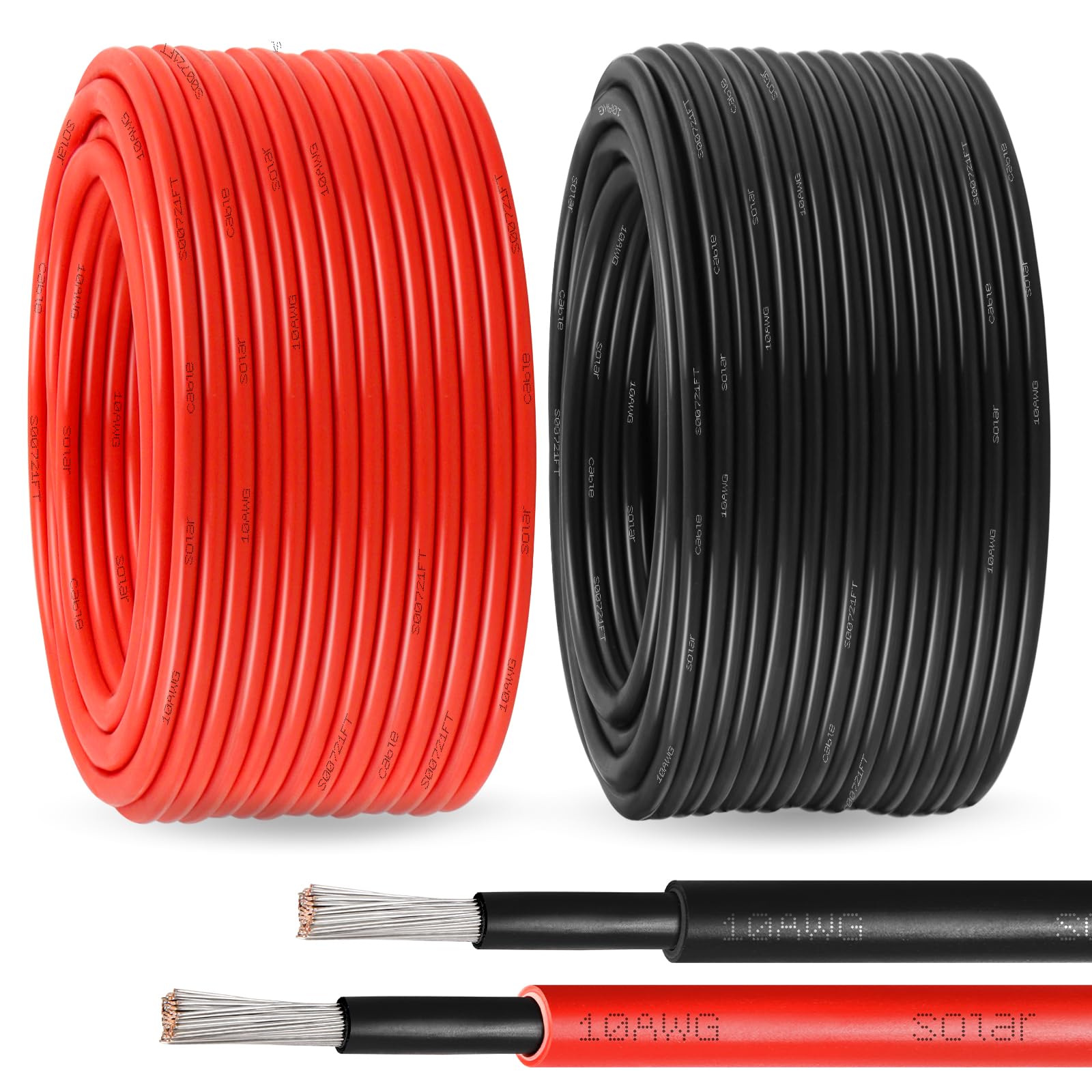 Amazon.com: MOOKEERF Solar Pane Wire 10 AWG(6mm²) - Solar Extension ...