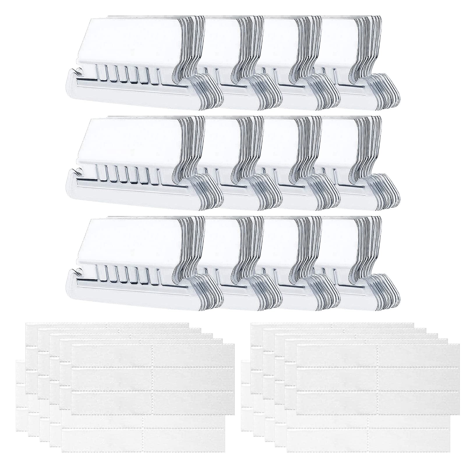 File Folder Tabs, 120 Pcs File Folder Tabs and Inserts, Clear Plastic ...