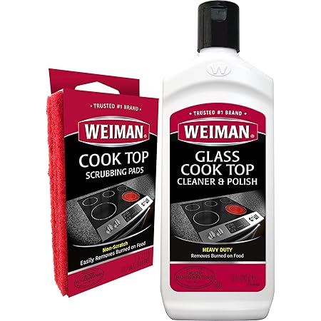 Amazon.com: Weiman Ceramic and Glass Cooktop Cleaner - 10 Ounce - Stove ...