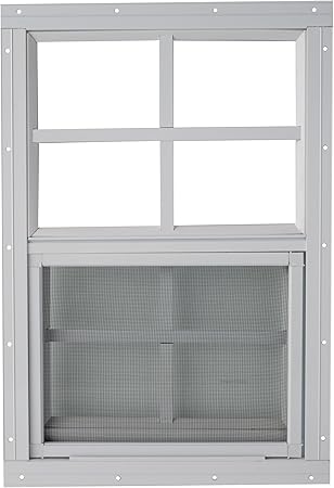 Amazon.com : Shed Window 14x21 White - Vertical Slider with Tempered ...