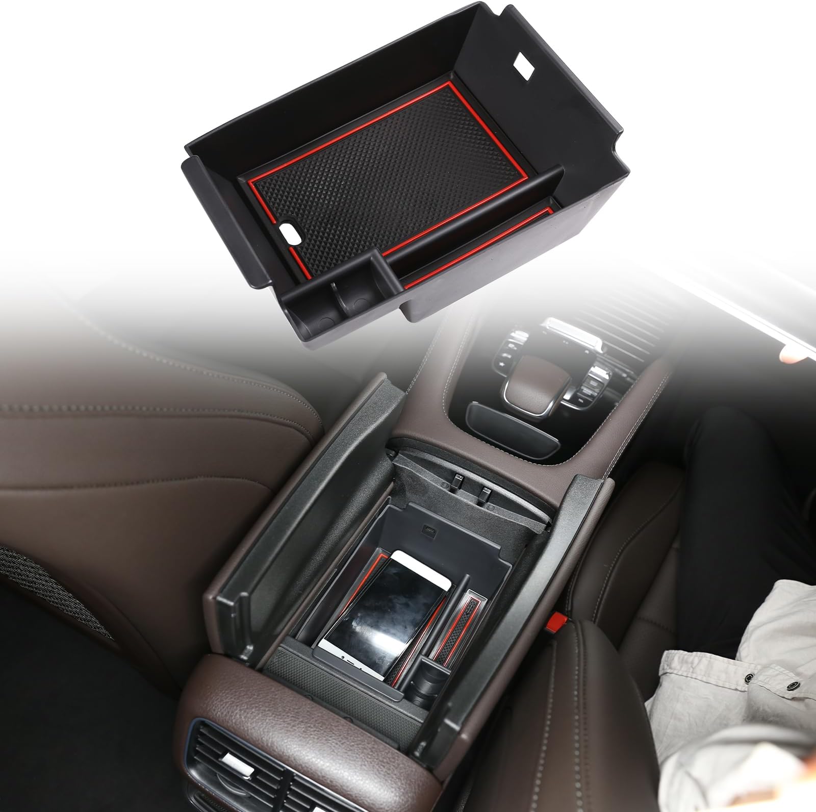 Amazon.com: Car Central Center Console Armrest Storage Box Container ...