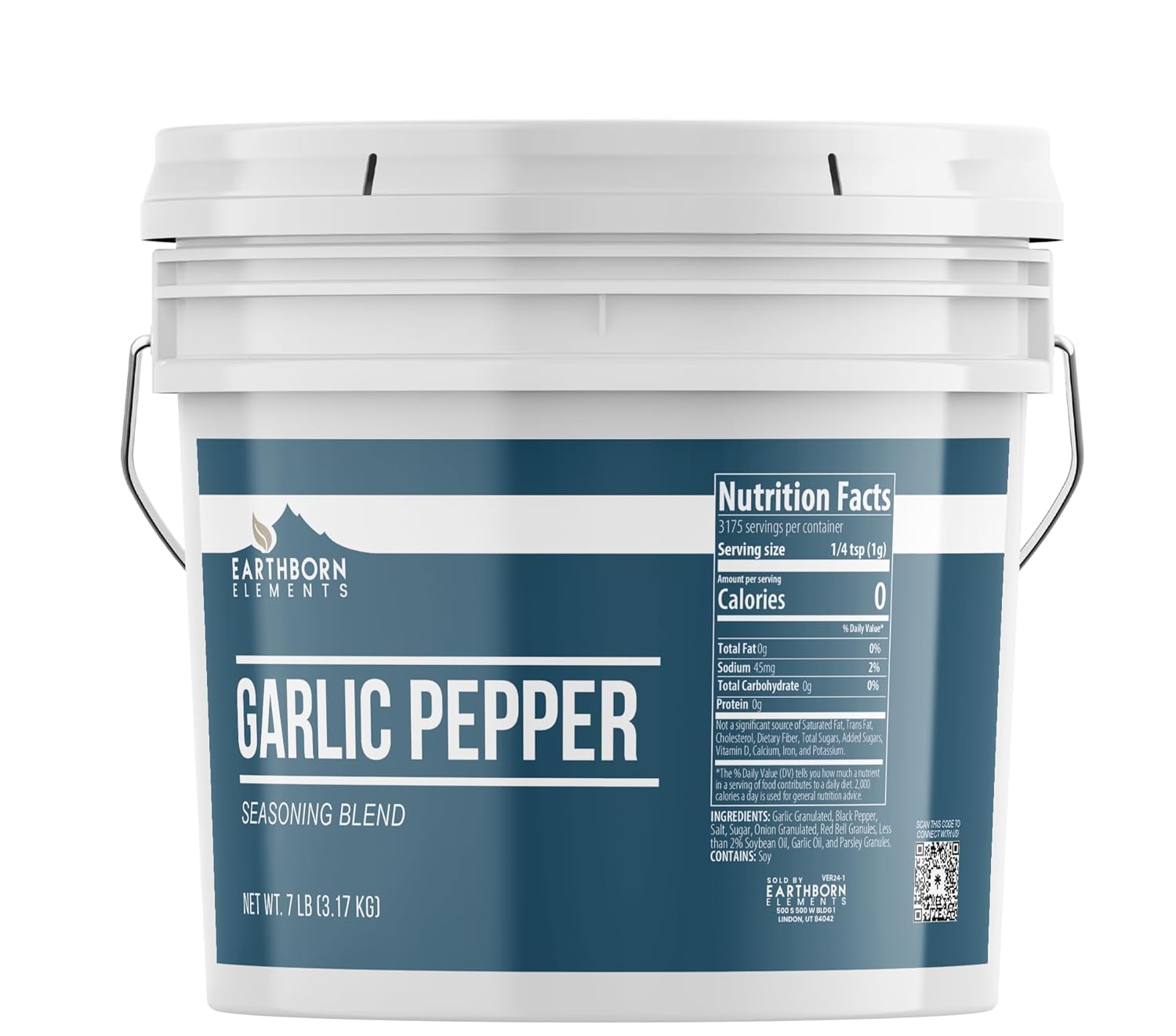 Amazon.com : Earthborn Elements Garlic Pepper, Seasoning, Bulk Size : Grocery & Gourmet Food