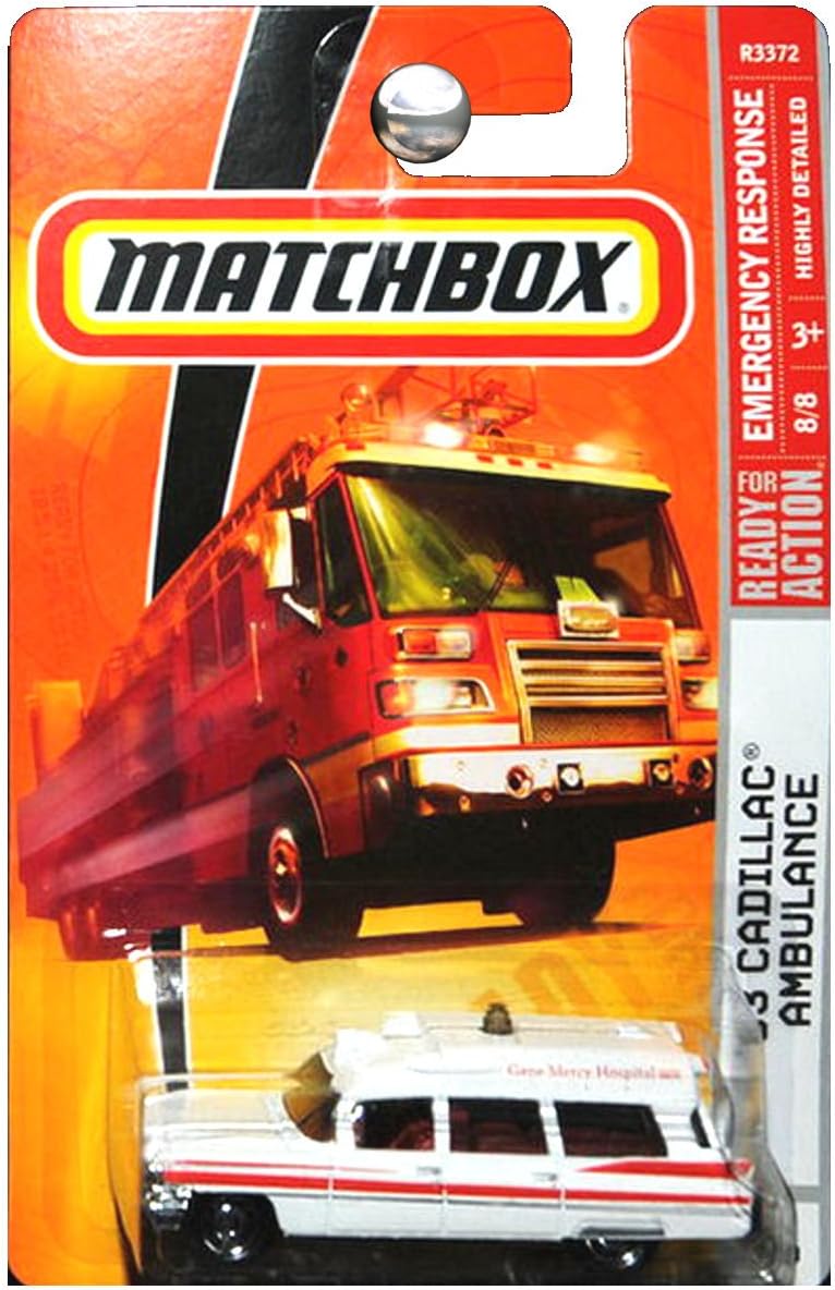 Matchbox Emergency Response Series #56 Detailed Diecast '63 Cadillac ...