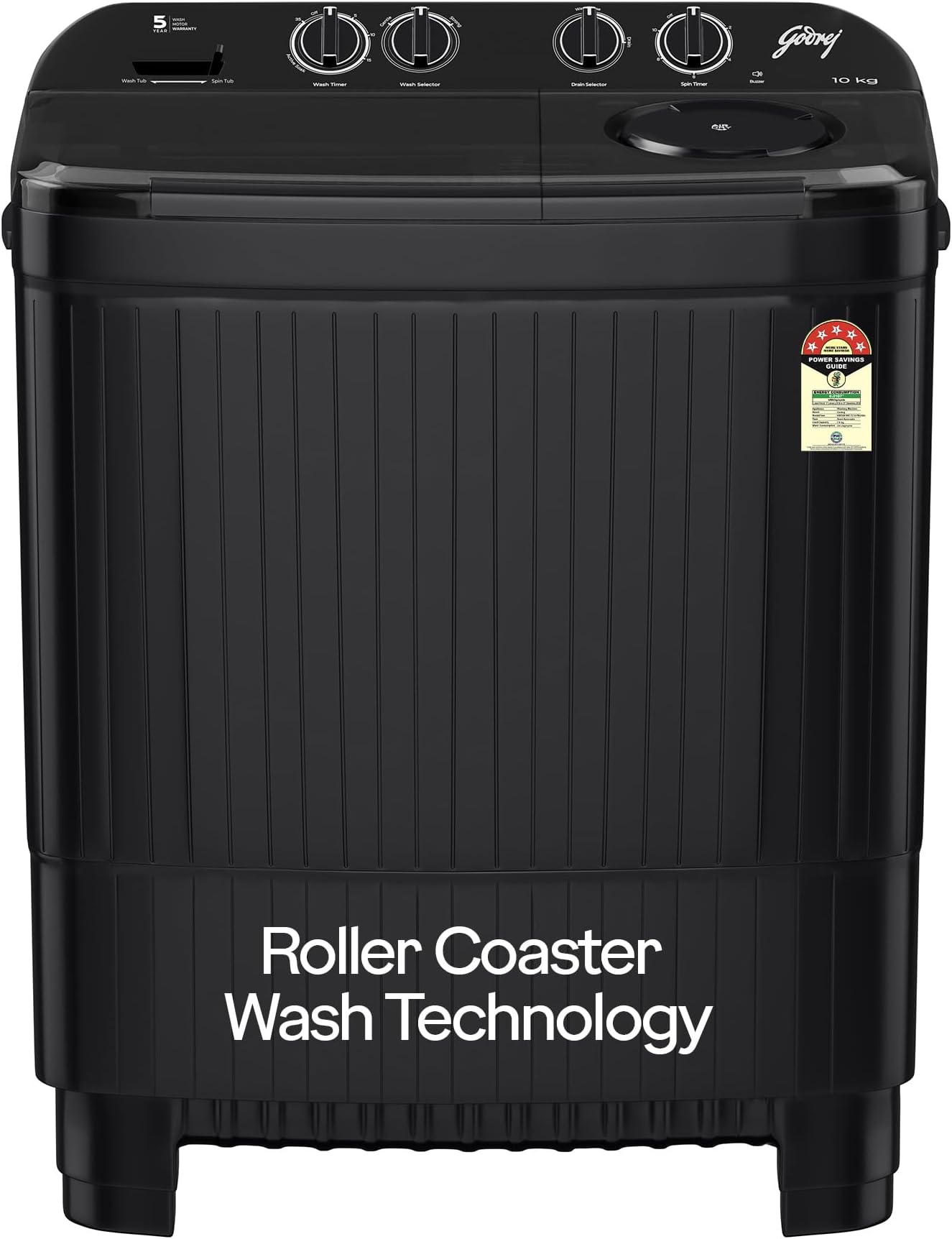Godrej 7.5 Kg 5 Star Storm Force Pulsator Semi Automatic Top Load ...
