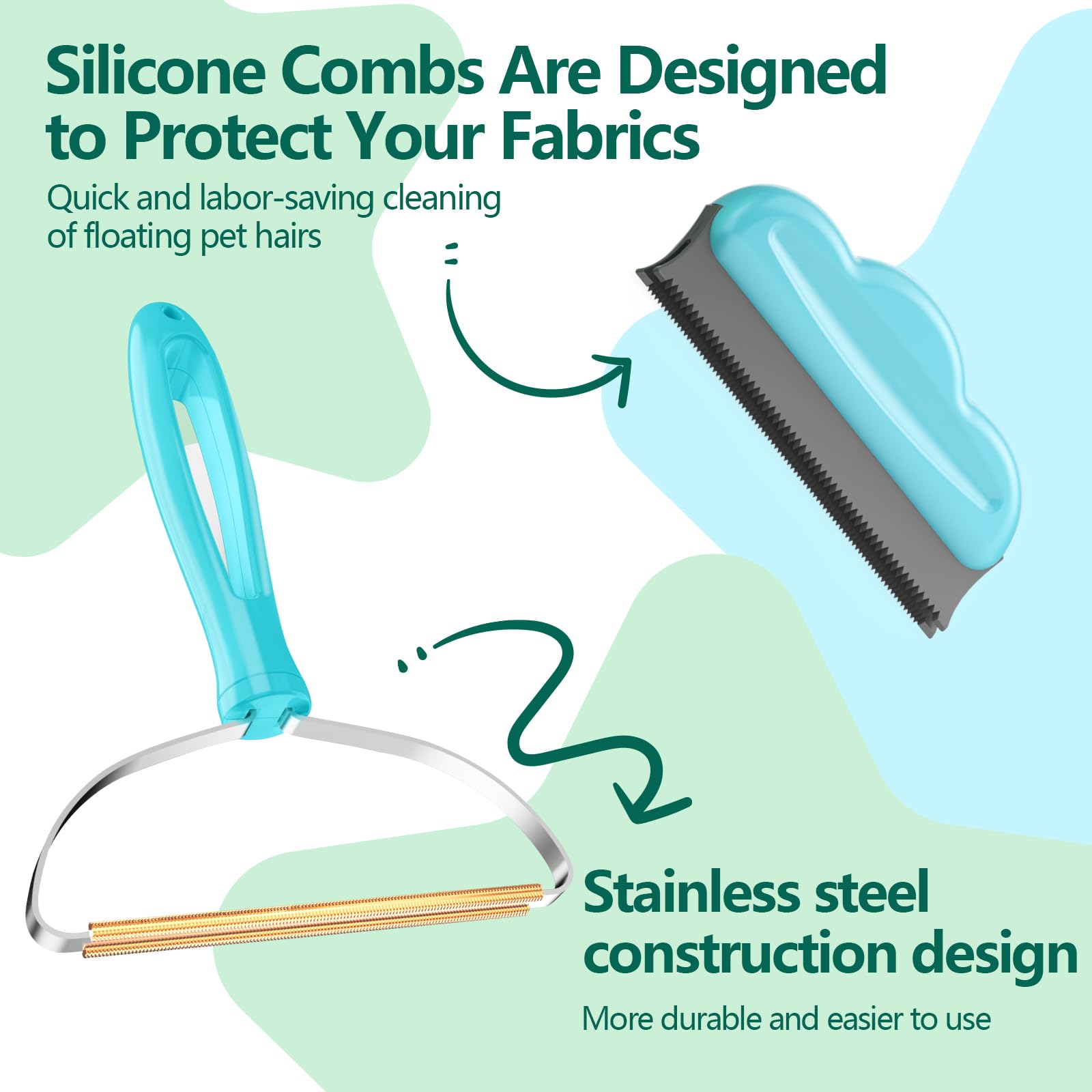 Snapklik.com : Pet Hair Remover Bundle - Large,Small &Mini Cat And Dog ...