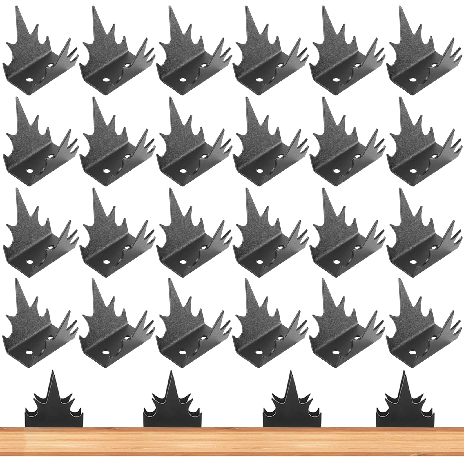 Amazon.com : 24 Pcs Intruder Deterrent Fence Wall Spikes,Heavy Duty ...