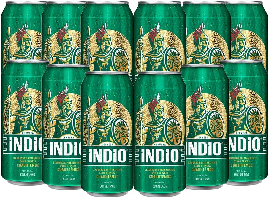 Indio, Cerveza, 24 Latas de 473ml : Amazon.com.mx: Alimentos y Bebidas