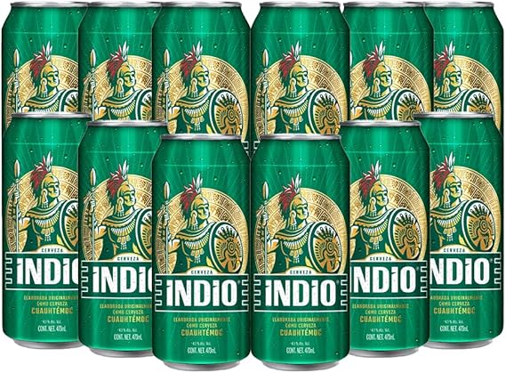 Indio, Cerveza, 24 Latas de 473ml : Amazon.com.mx: Alimentos y Bebidas