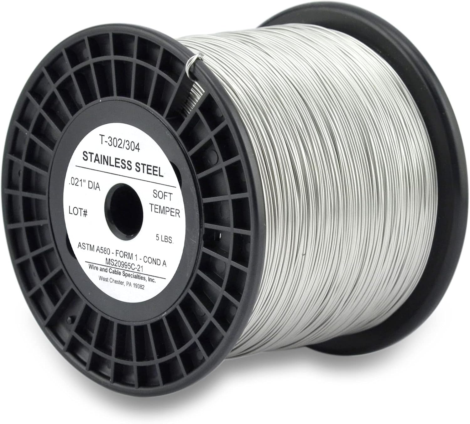 Lock Wire, T302/304 Stainless, NASM20995, MS20995C, ASTM A580 Cond A ...