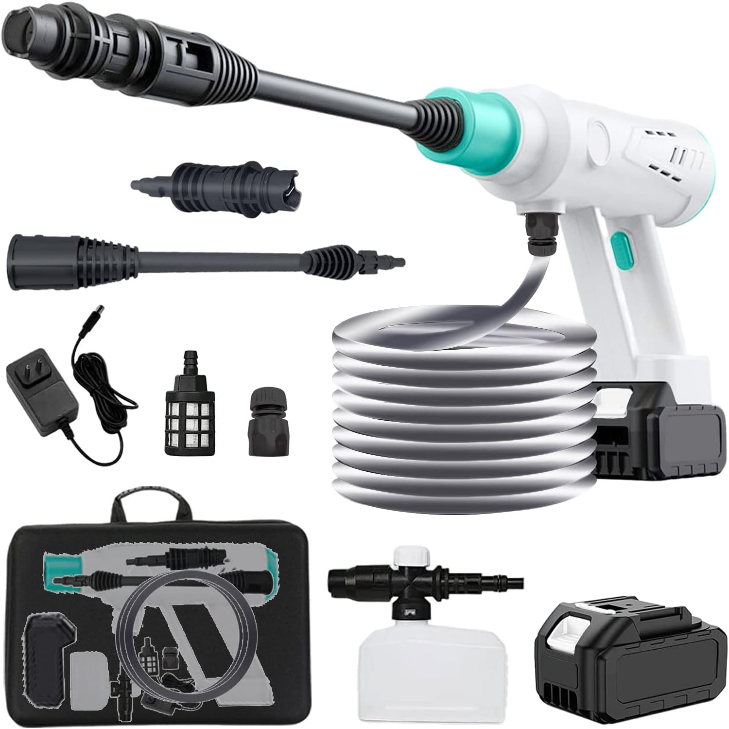 Amazon.com : Swity Home Cordless Power Washer 21V 4.0Ah Battery Powered ...