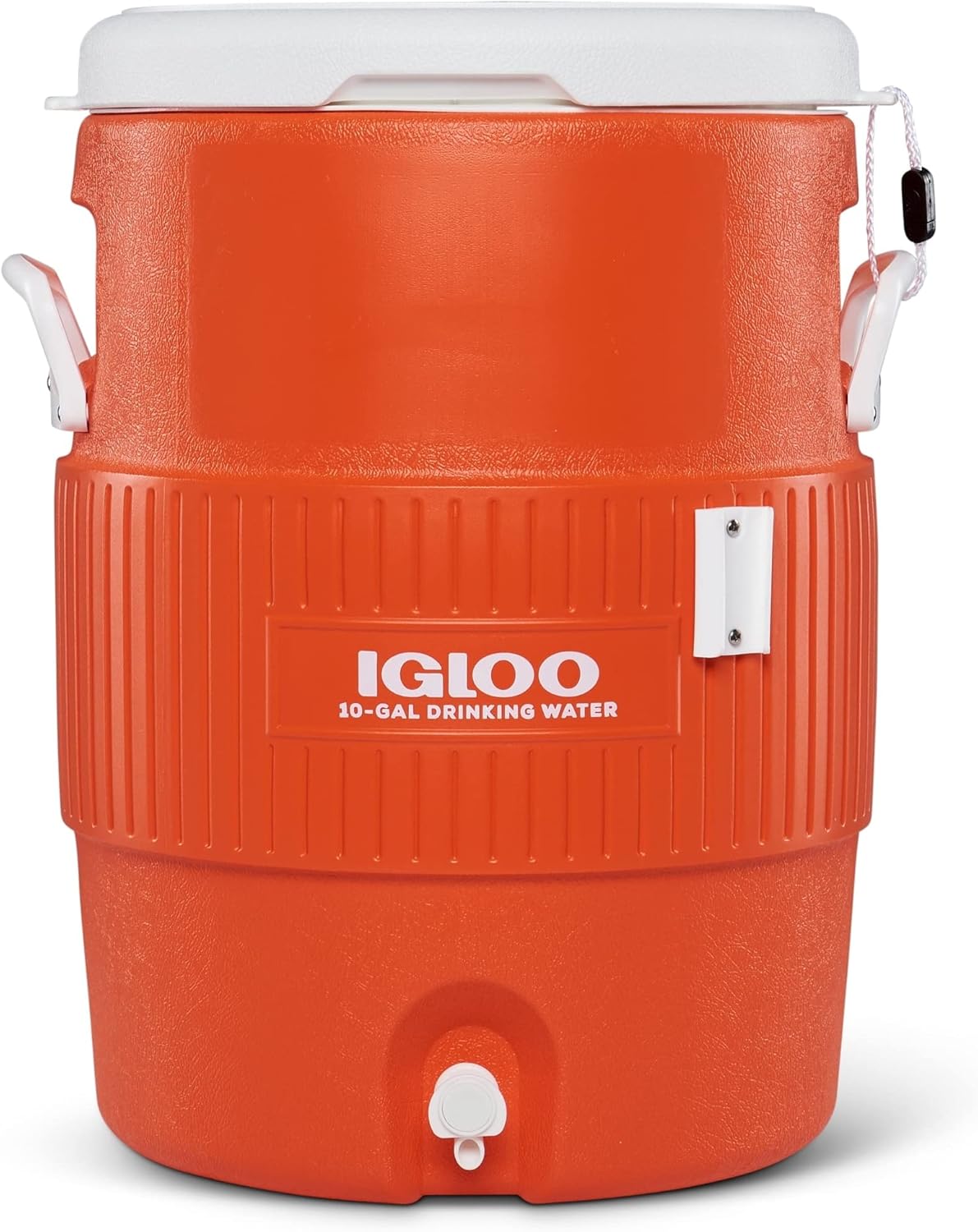 Amazon.com: 10-Gallon Seat Top Water Jug with Cup Dispenser Orange ...