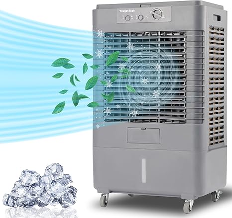 Amazon.com: 37" Evaporative Air Cooler 3000 CFM, 8 Gal Water Tank, 3 ...