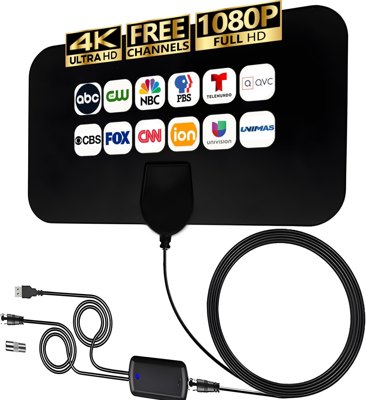 Amazon.com: 2024 Release TV Antenna for Smart TV, 900+ Miles Long Range Digital TV Antenna ...