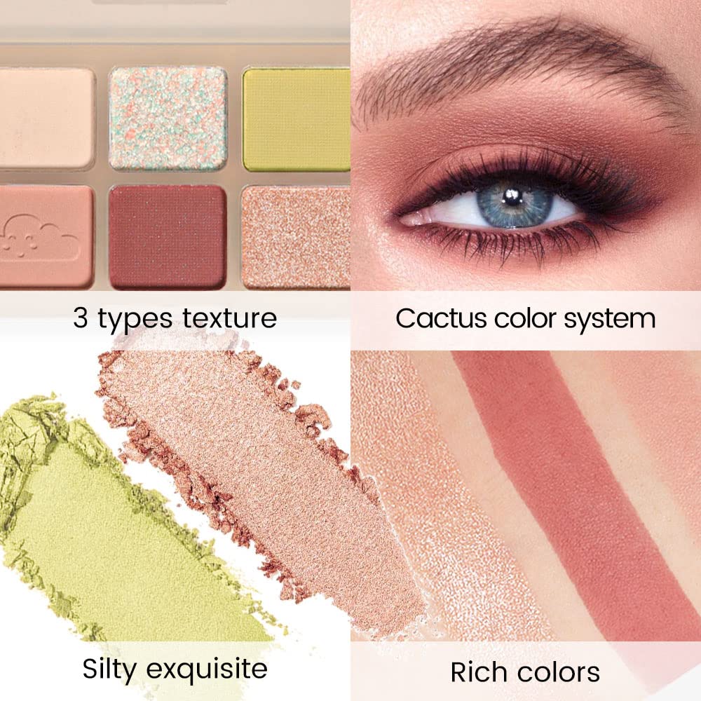 AMY’S DIARY Paleta de sombras de ojos de 10 colores, alta pigmentación ...