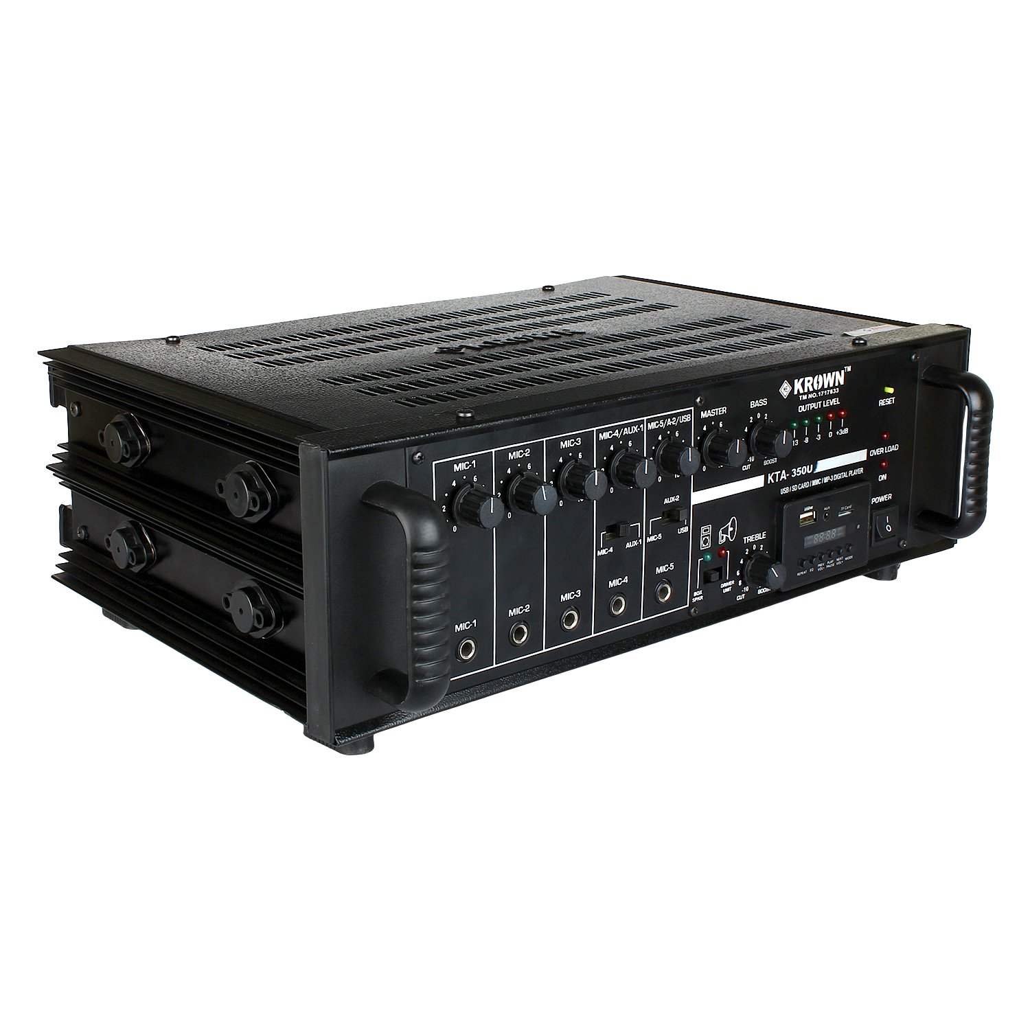 Krown KTA-350 USB PA Amplifier with Digital Media Player 350 Watts ...