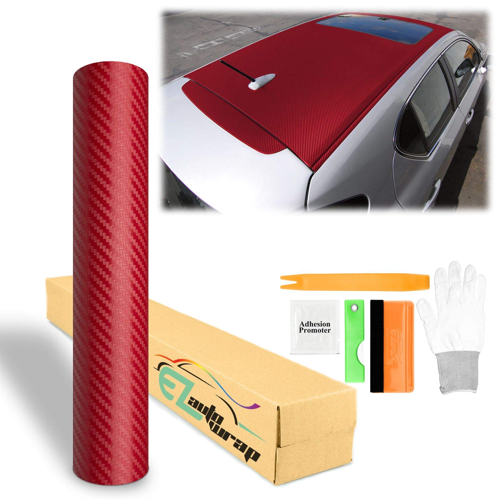 60x72 5ftx6ft 3d Carbon Fiber Textured Matte Flat Vinyl Wrap ...