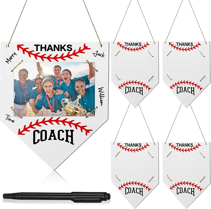 Amazon.com - RattanView 4 Pcs Baseball Coach Gift Softball Picture ...