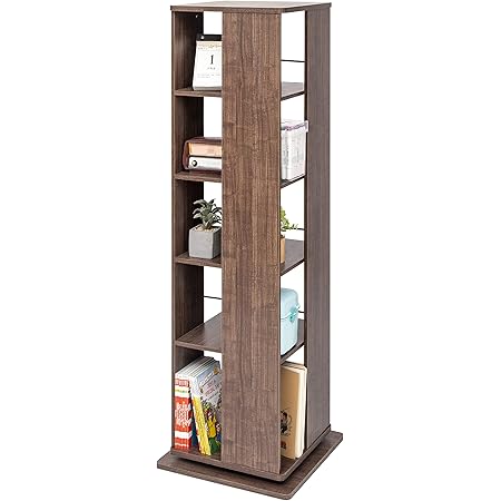Iris Ohyama, Revolving bookshelf/Creative 360°Rotating Bookcase/Media ...