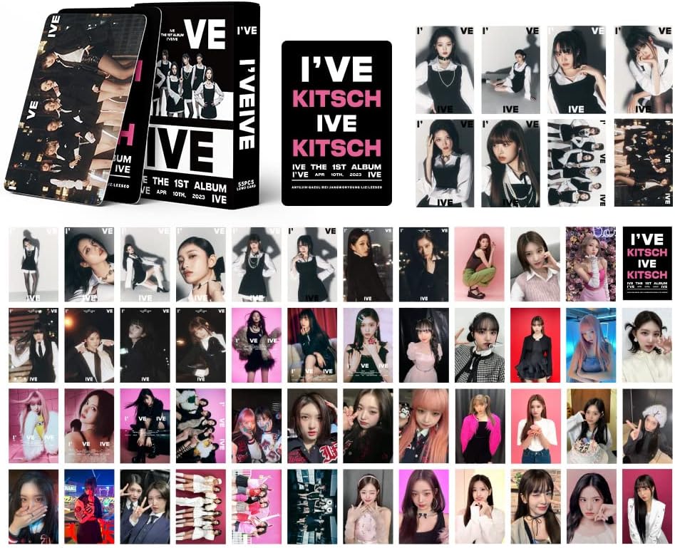 Kpop Girl Group Photo Cards 55Pcs Kpop Lomo Cards Kpop Album I'VE ...