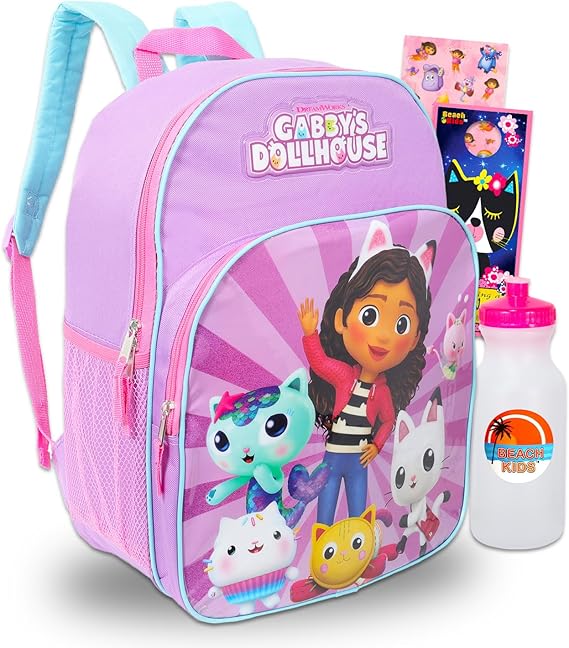 Amazon.com | DreamWorks Gabby's Dollhouse Backpack for Kids - Bundle ...