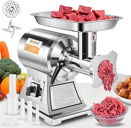 Amazon.com: Newhai 650W Commercial Meat Grinder Electric Meat Grinding ...