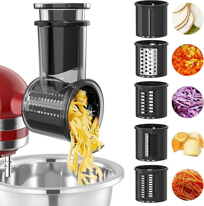 Amazon.com: Slicer Shredder Attachment for KitchenAid Stand Mixer with ...