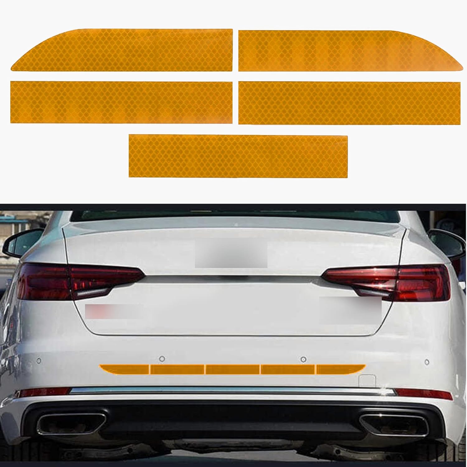 Kelenate® (Yellow) Strong Reflective Stripe Stickers, High-Intensity ...