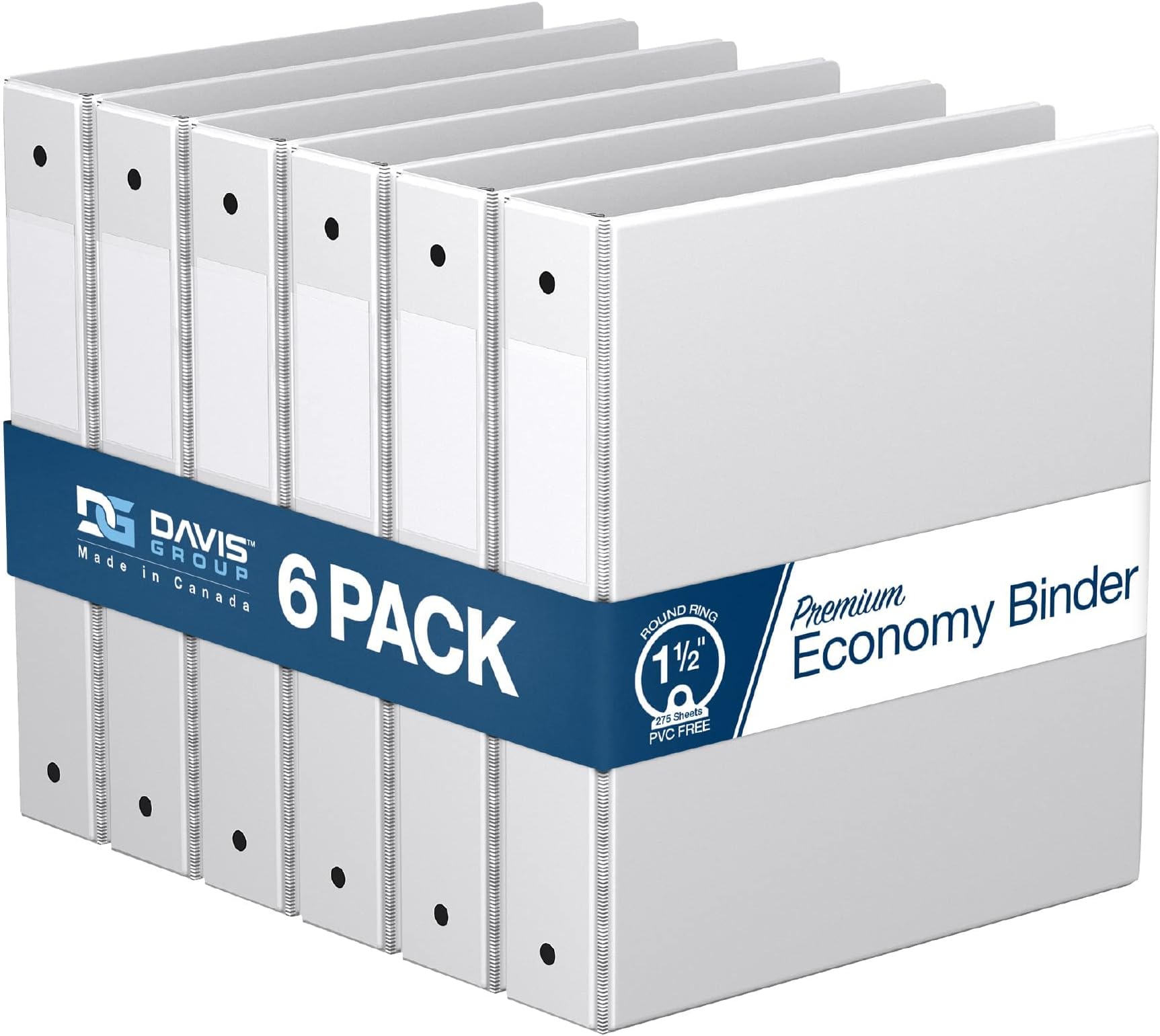Premium Economy 1.5-Inch Binders, 3-Ring Binders for School, Office, or ...