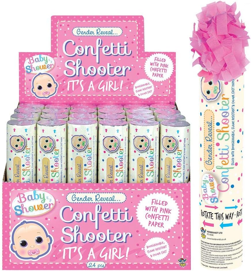 Amazon.com: Rimi Hanger Pink Blue Reveal Secret Concealed Confetti 20cm ...