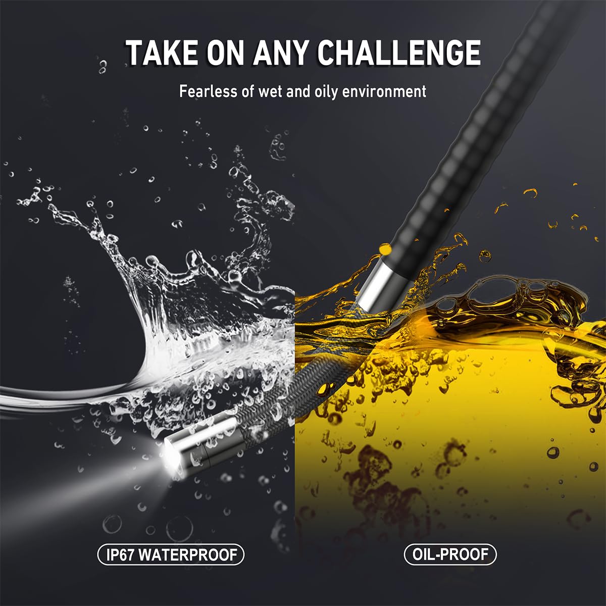 Snapklik.com : Ralcam Articulating Borescope, 8.5mm Lens IP67 ...