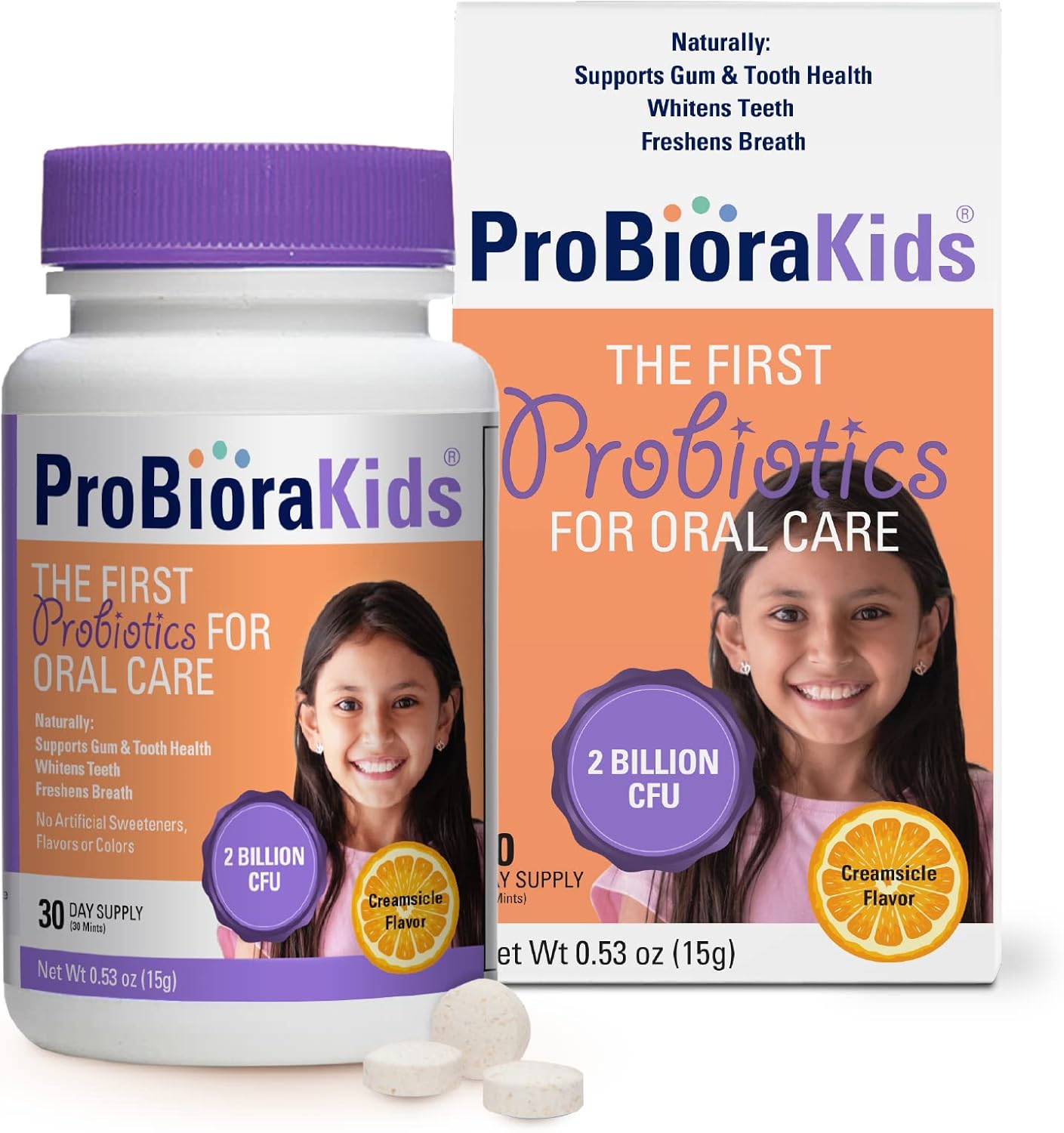 Amazon.com: ProBioraKids Oral-Care Probiotic Mints | Supports Healthy ...