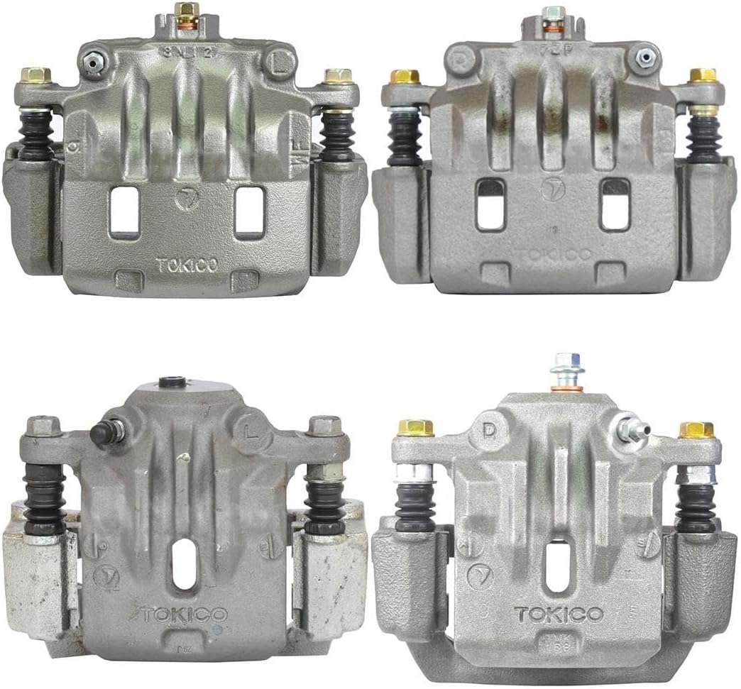Amazon.com: Auto DN 4x Front & Rear Passenger Side Disc Brake Caliper ...