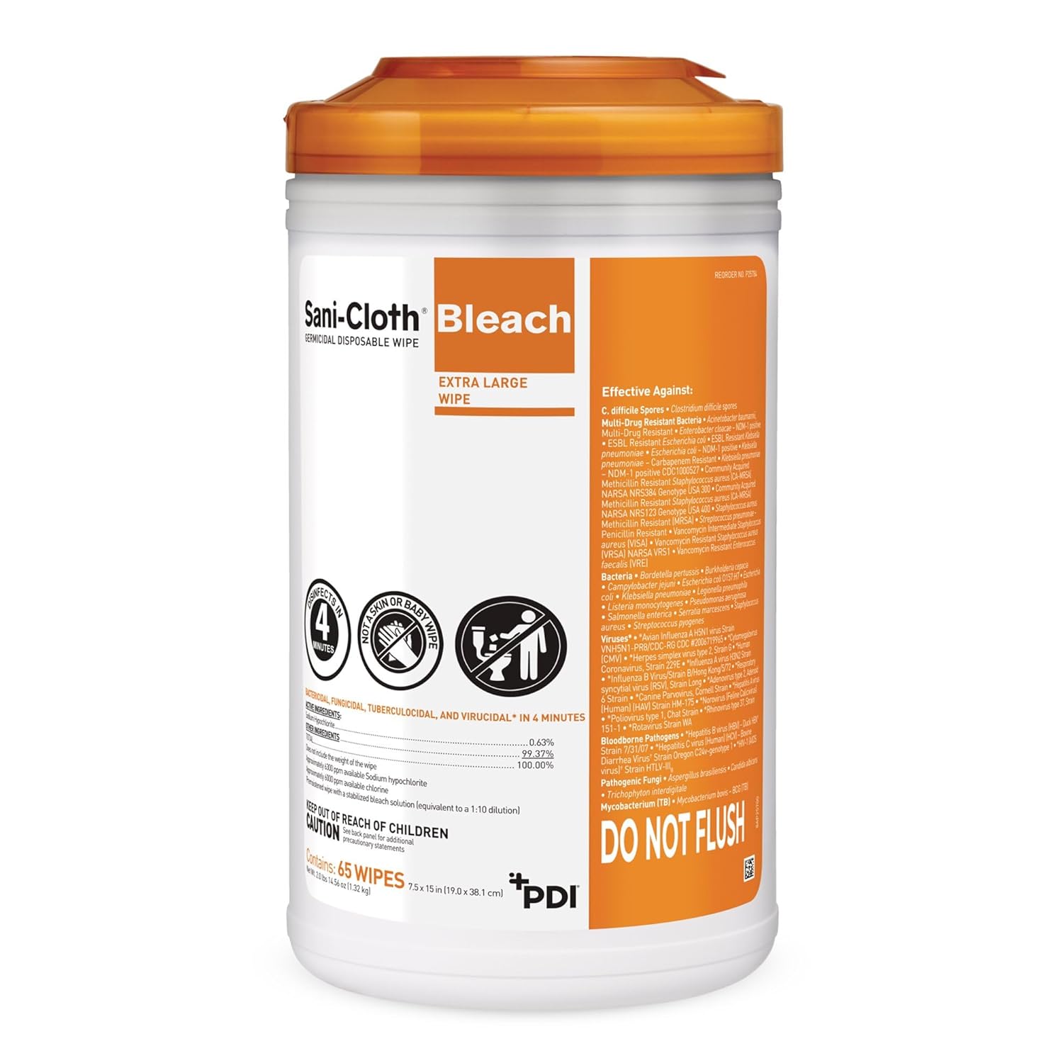 Amazon.com: PDI Healthcare P25784 Sani-Cloth Bleach Germicidal ...