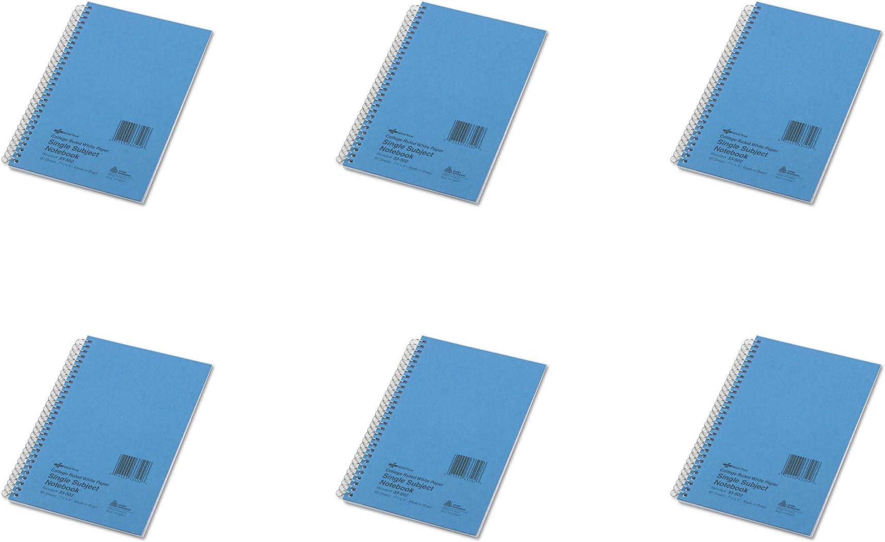 Amazon.com : National 33004 Subject Wirebound Notebook, Narrow Rule, 8 ...