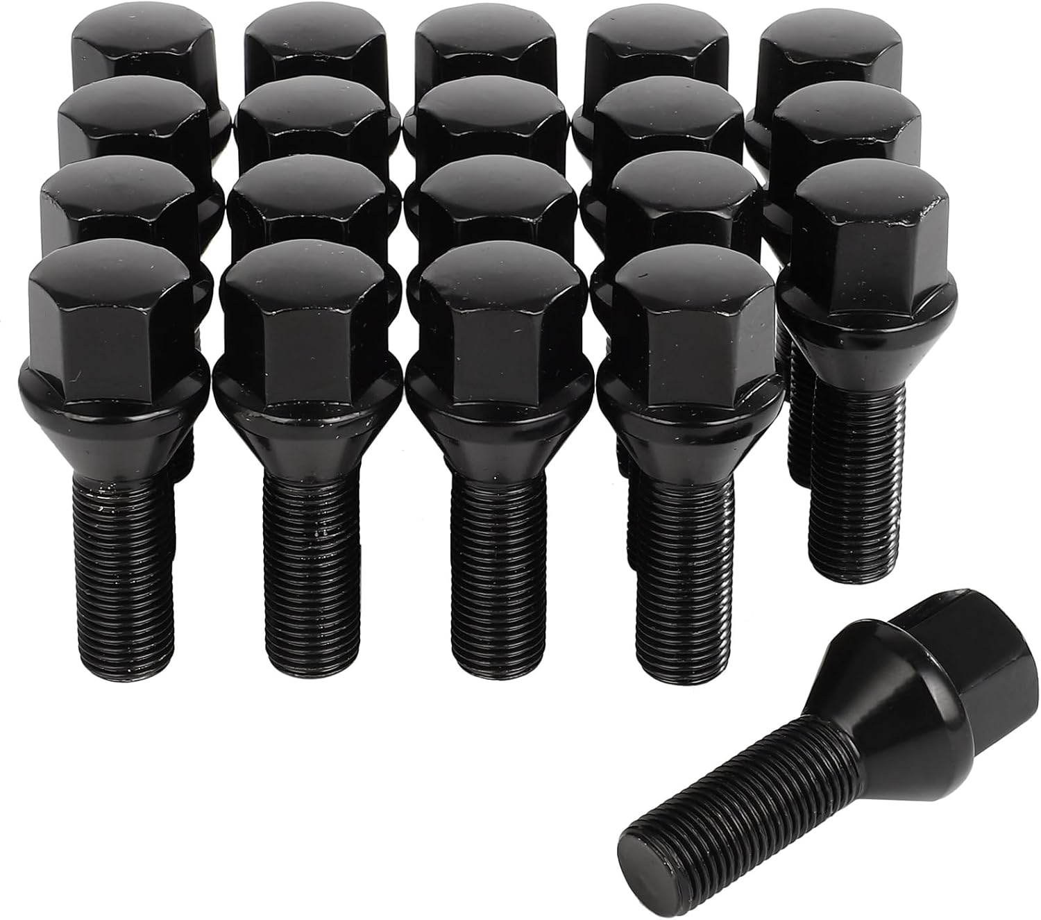 Amazon.com: SCITOO 20Pcs Wheel Bolts 12x1.25 Lug Nuts Studs M12x1.25 ...
