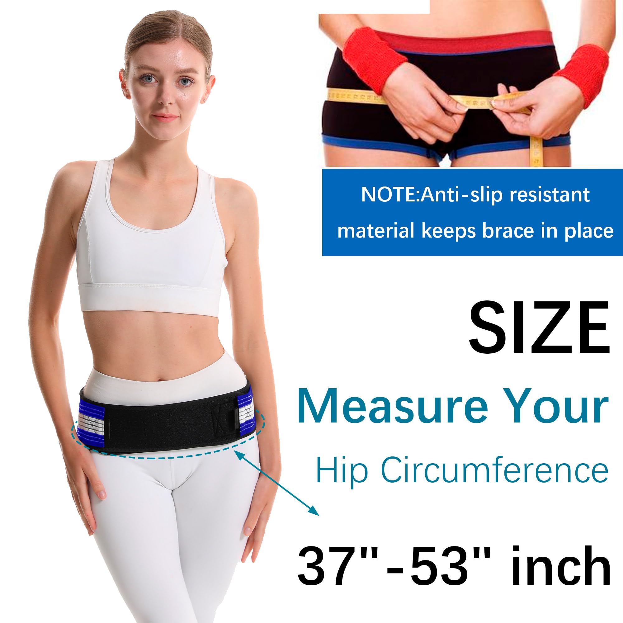 Snapklik.com : Sacroiliac Hip Belt For Women & Men Sacroiliac SI Joint ...