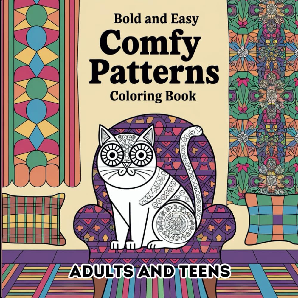 Amazon.com: Bold and Easy Comfy Patterns Coloring Book for Adults and ...