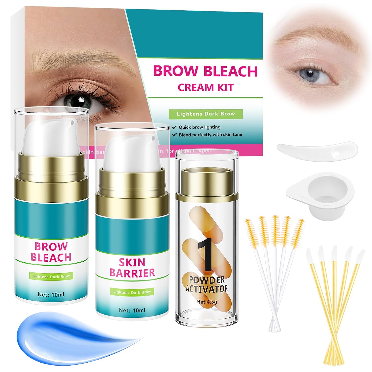 Amazon.com : Eyebrow Bleaching Kit, Brow Bleach, Effective Eyebrow ...