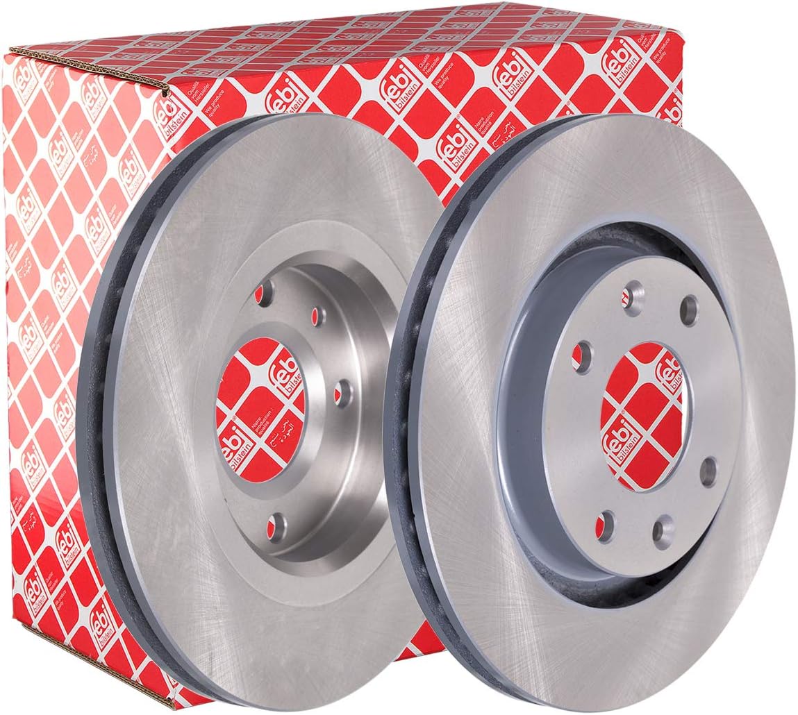 febi bilstein 21121 Brake Disc Set (2 Brake Disc) front, internally ...